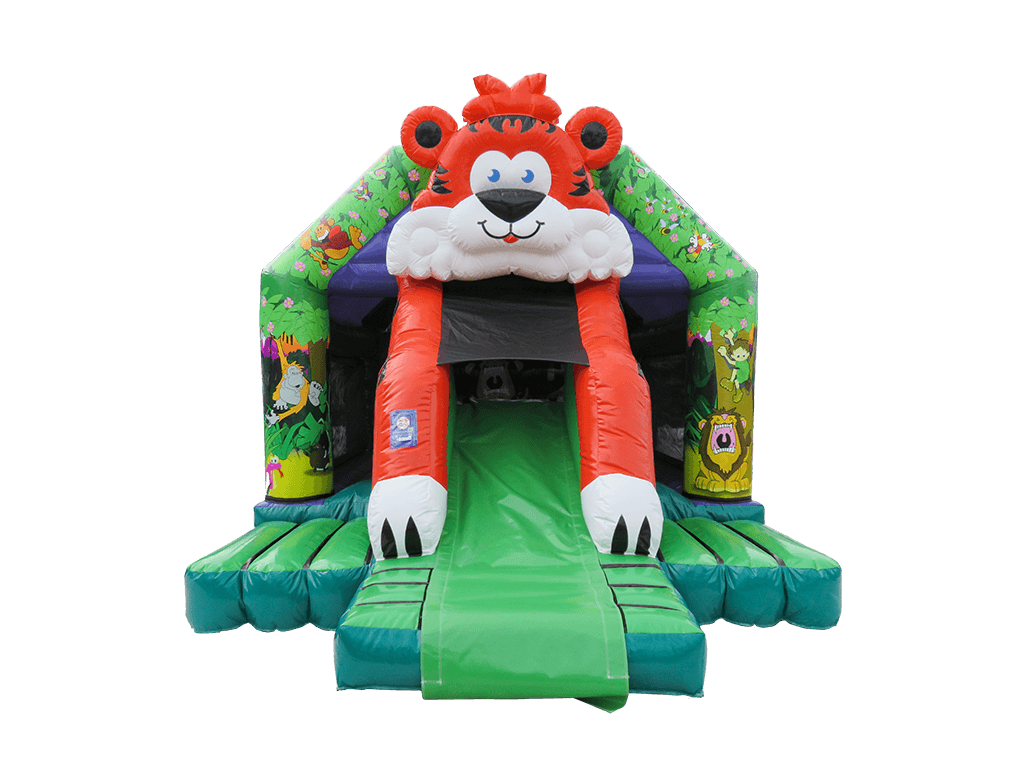 Tiger Front Slide Combi - Disco Ready - Airquee Inflatables