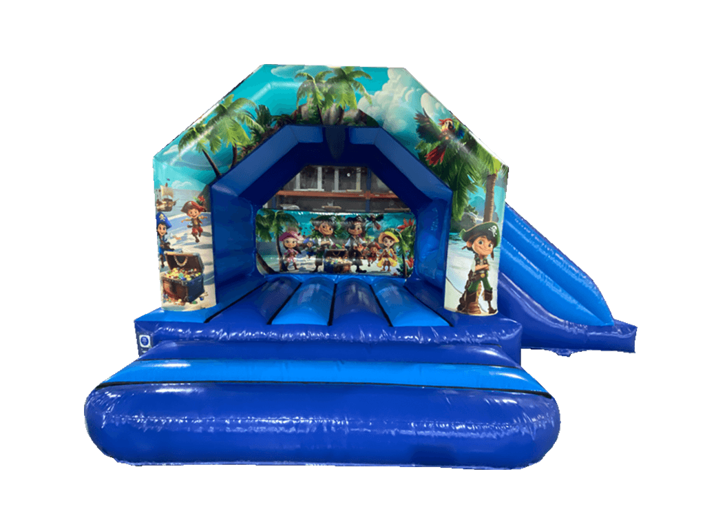13x18ft Pirate Side Slide Combi Bouncy Castle - Airquee Inflatables