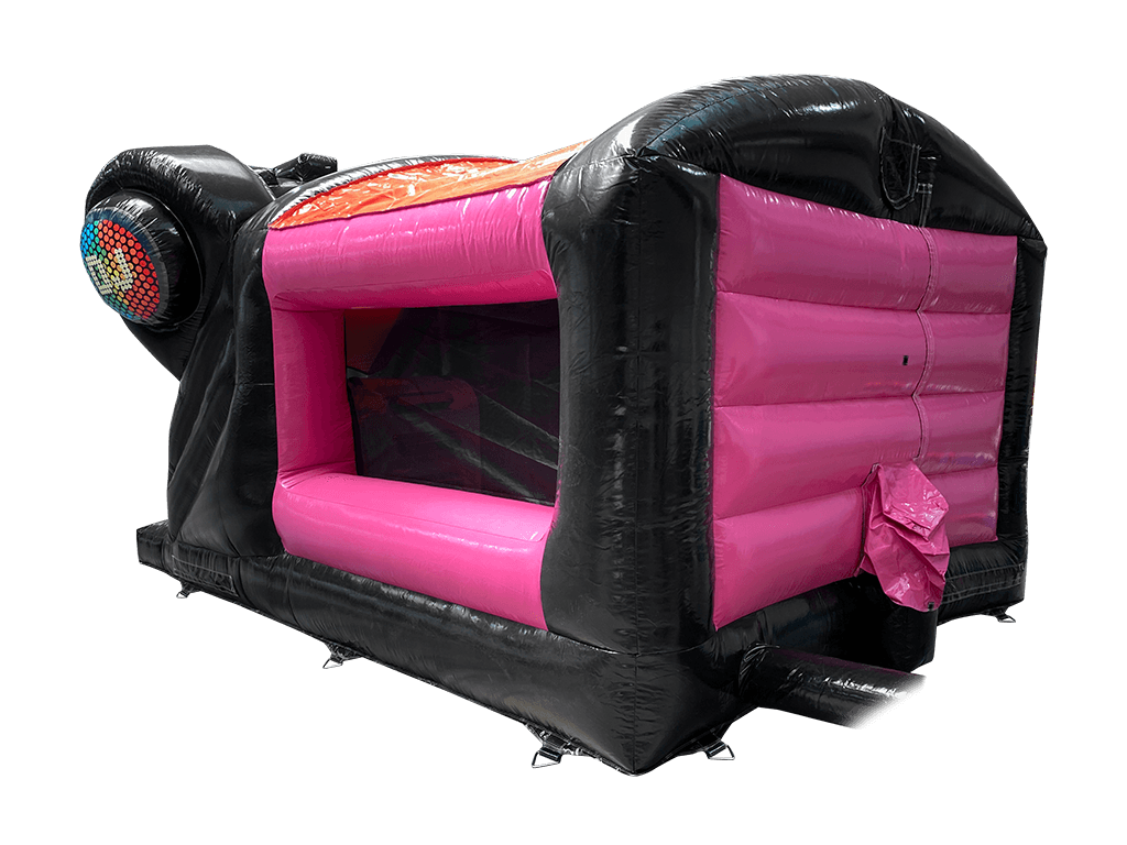 3D Multicoloured Disco Box Jump and Slide - Disco Ready - Airquee ...