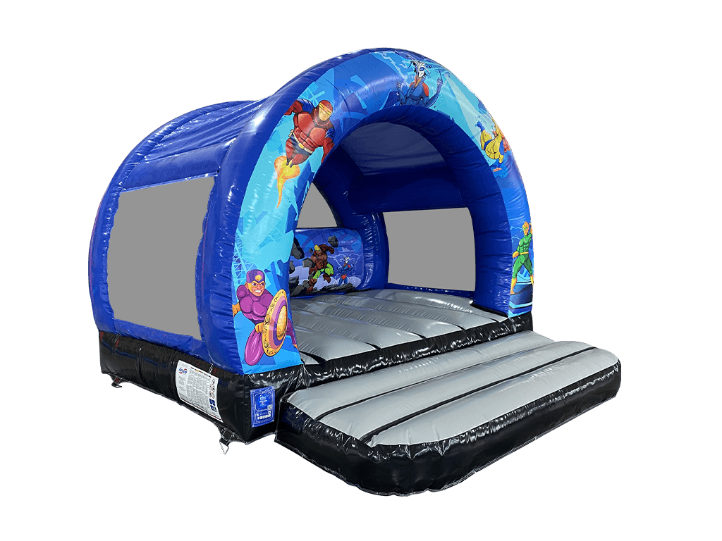 12x12ft Superhero Curved Bouncer - Airquee Inflatables